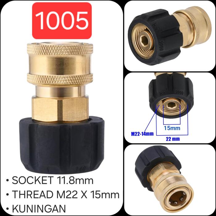 Jual COUPLER JET CLEANER KUNINGAN KOPLER QUICK COUPLING SAMBUNGAN STEAM ...