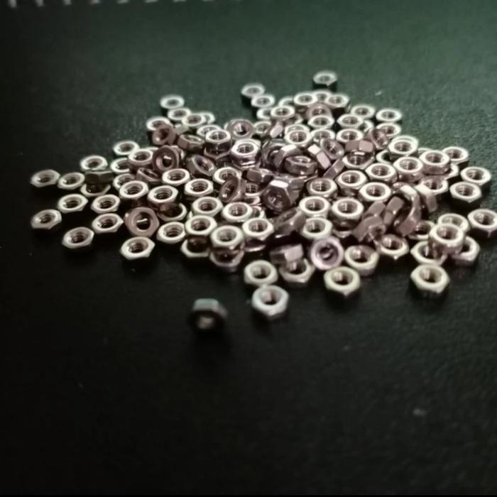 Jual mur / hex nut m2 / m3 / m4 / m5 / m6 / m8 / m10 stainless steel ss 304 - 5MM - Jakarta ...