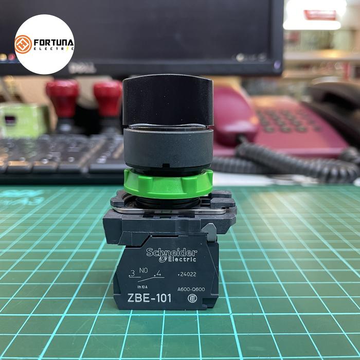 Jual Schneider XB5AD53 Selector Switch 3 Posisi ON OFF ON Spring Return ...