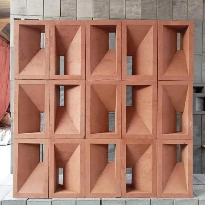 Jual Roster beton kotak sudut 15x25/Roster minimalis Terakota/ventilasi ...