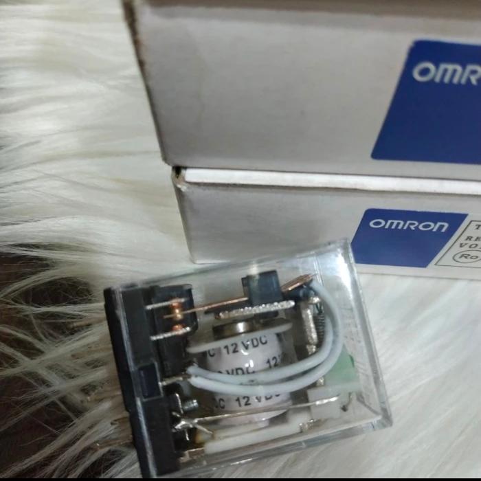 Jual relay Omron original my4n 12vdc,24vdc,220vac 14 kaki set socket/Relay Omron - socket ...