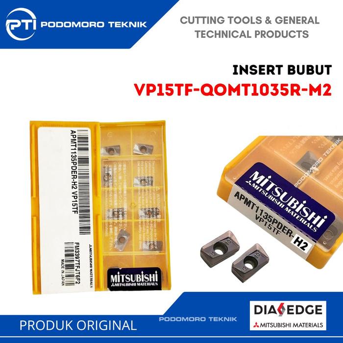 Jual Insert Milling APMT 1135PDER-H2 Merek Mitsubishi APMT 1135PDER-H2 ...