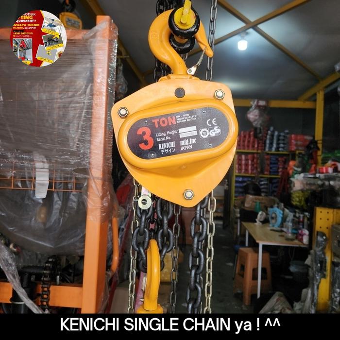 Jual KENICHI ChainBlock caps 3 Ton x 6 Meter (Double Chain) - Kota ...