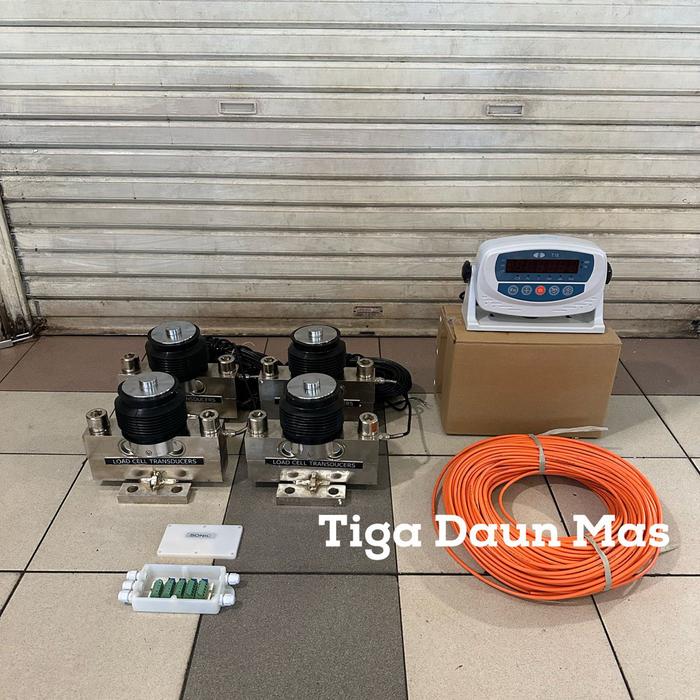 Jual Paket Jembatan Timbang 4 PC Load Cell Keli QS 30 Ton + Indikator Sonic T18 + Junction Box 4 ...