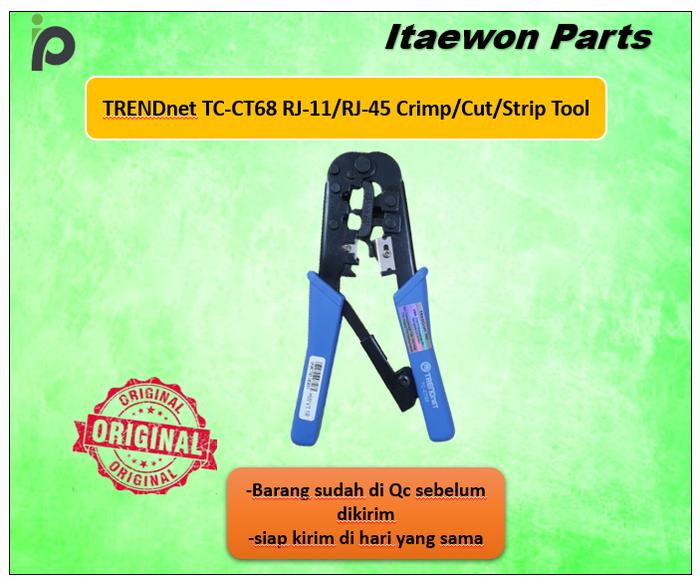 Jual TRENDnet TC-CT68 RJ-11/RJ-45 Crimp/Cut/Strip Tool - Jakarta Pusat ...