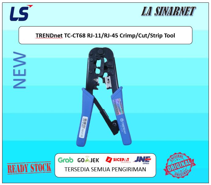 Jual TRENDnet TC-CT68 RJ-11/RJ-45 Crimp/Cut/Strip Tool - Jakarta Pusat ...
