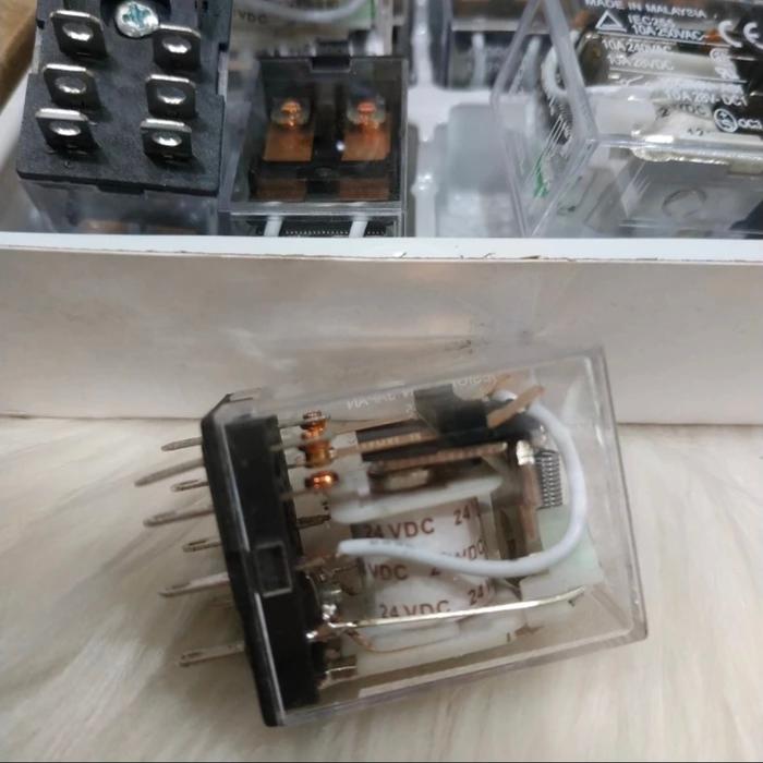 Jual relay Omron original ly2n 12vdc,24vdc,220vac plus socket/relay ...