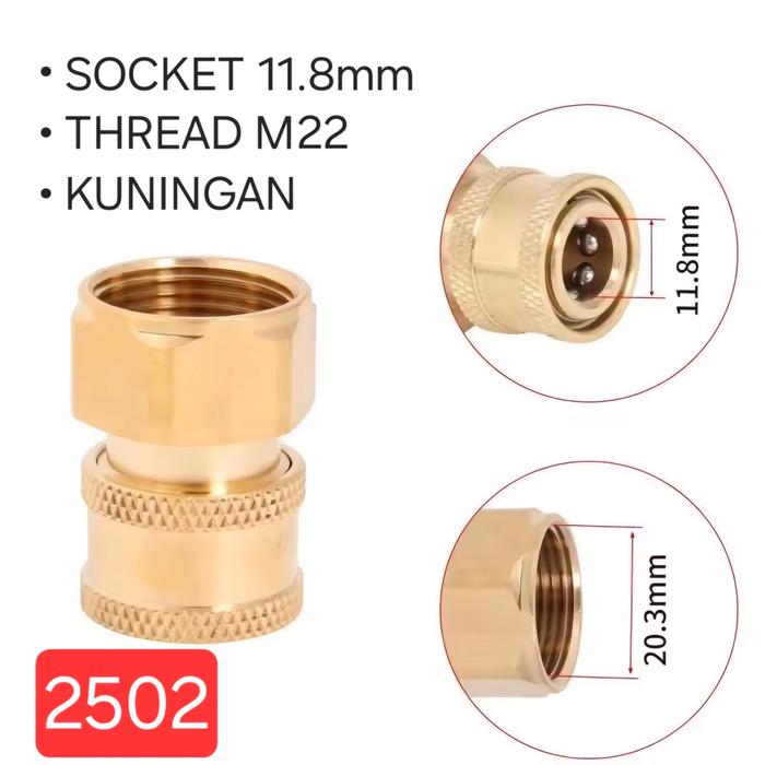 Jual COUPLER JET CLEANER KUNINGAN KOPLER QUICK COUPLING SAMBUNGAN STEAM ...