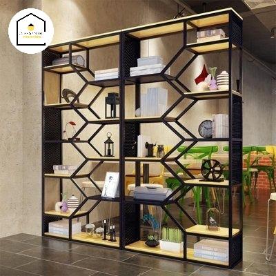 Jual rak partisi penyekat ruangan rak pembatas rangka besi holo rak ...