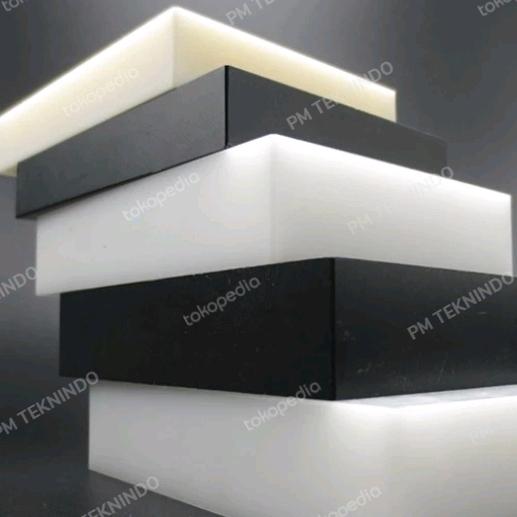 Jual Pom Sheet Polyacetal 10mm x 5cm x 50cm/ Pom Lembaran Hitam - Putih ...