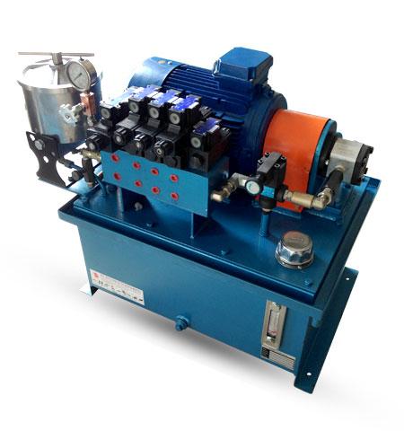 Jual HYDRAULIC POWER UNIT HPU 40 LITER 1 HP 1 PHASE ELECTRIC - 4 VALVES ...