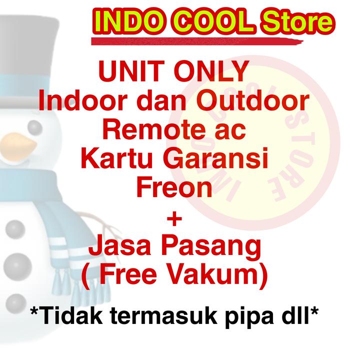 Jual Ac Split Midea 1 PK MSAF-09CRN - UNIT AJA+PASANG, +STEKER SET ...