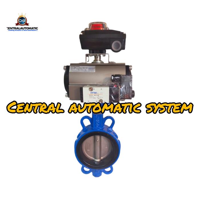 Jual Pneumatic Actuator KOSAPLUS Type RD-80 C/W Butterfly Valve CI 4 ...