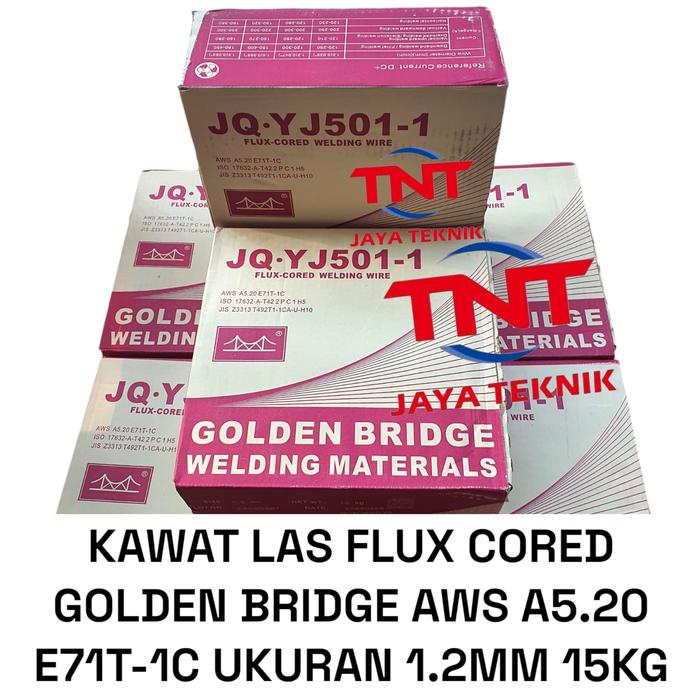 Jual KAWAT LAS CO2 FLUX CORE 1.2MM GOLDEN BRIDGE / KAWAT LAS CO2 FLUXCORE MIG WIRE E71T-1C 1.2 ...