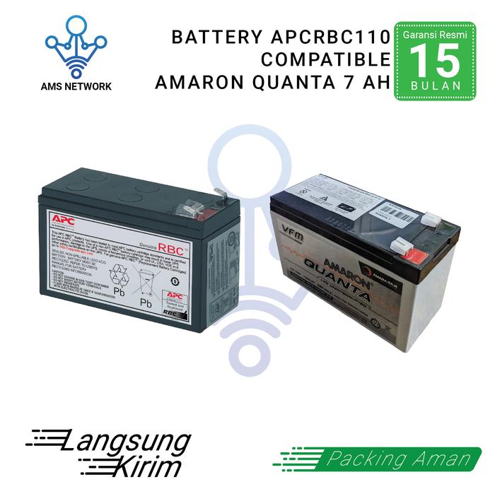Jual APCRBC11 RBC110 Battery Competible For UPS APC AMARON QUANTA 7AH - Kab. Tangerang - Radja ...