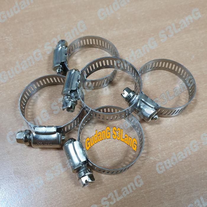 Jual Klem Stainless 304 uk 19-44mm Klem Selang Hawa Pipa Radiator Mesin ...