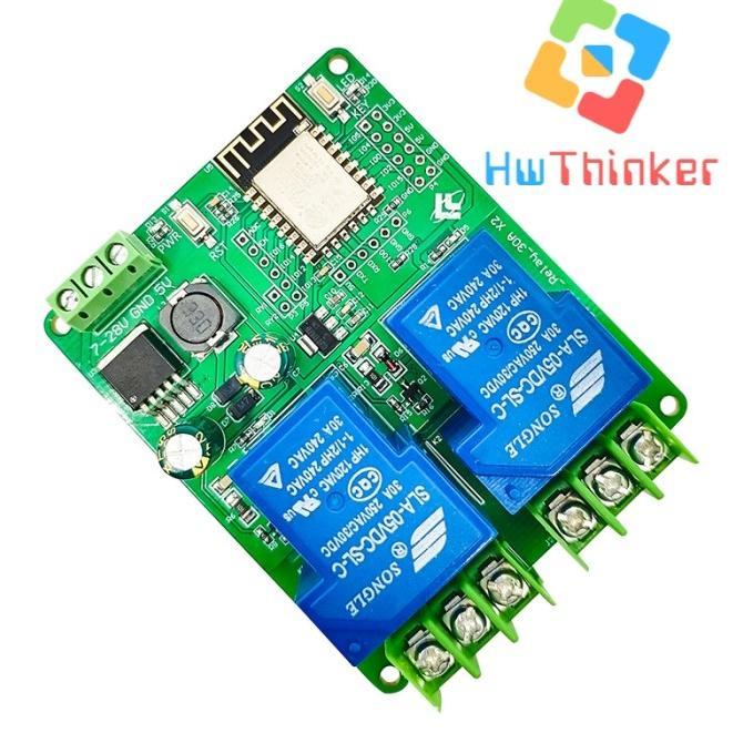 Jual MODUL RELAY 2 CHANNEL CH 2CH WIFI ESP-12F ESP8266 30A IOT ...