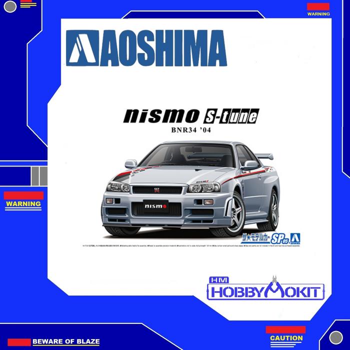 Jual AOSHIMA 1/24 NISSAN BNR34 SKYLINE GT-R NISMO S-TUNE '04 (SP) - Kota Bandung - HOBBY MOKIT ...