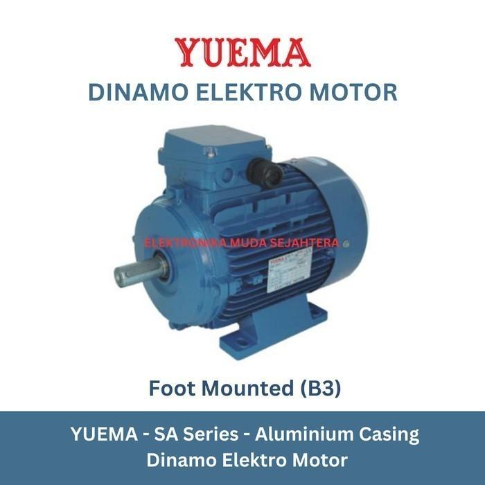Promo Dinamo Elektro Motor 4KW 5.5HP 3 Phase 220/380V 50HZ B3 Foot ...