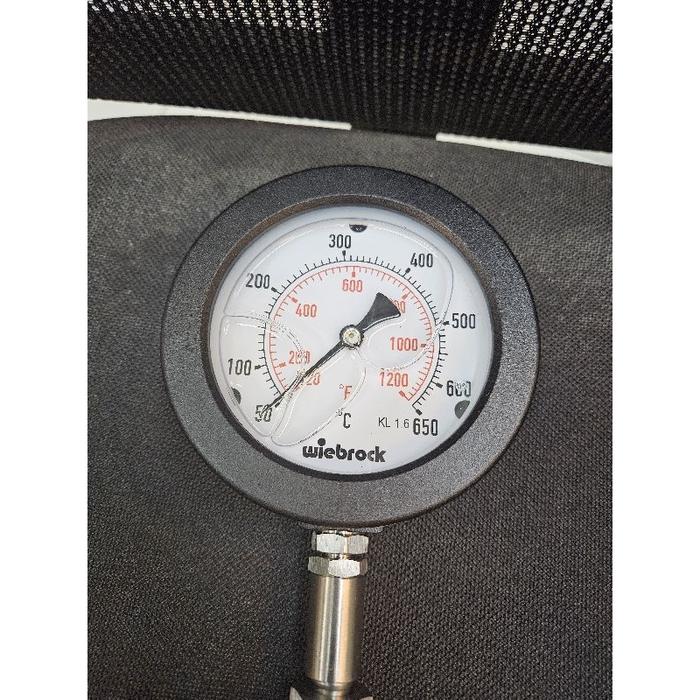 Jual Thermometer Exhaust Gas Buang; Termometer Gas Buang 4" x 650 Deg ...