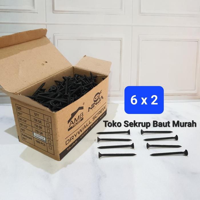 Jual Sekrup Gypsum 6x2"/Drywall Screw /Skrup Gipsum 6 x 2" 5cm - Kota Surabaya - Toko Sekrup ...
