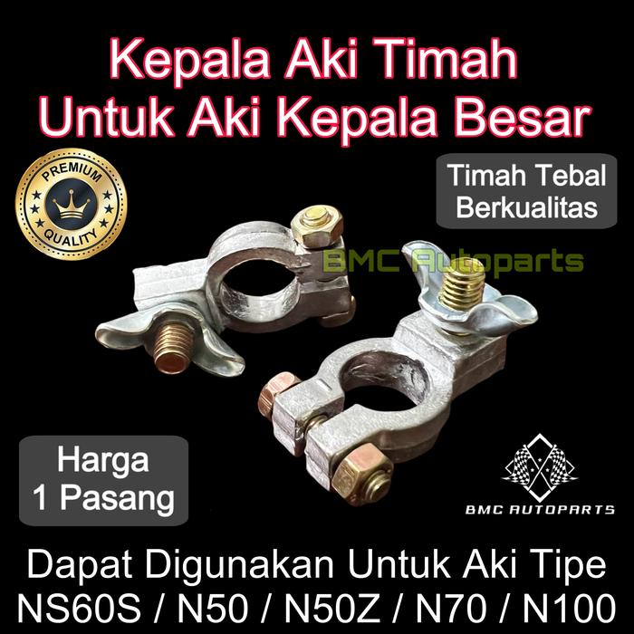 Jual Kepala Aki Timah NS70 / Terminal Klem Accu Besar Mobil N70 Timah ...