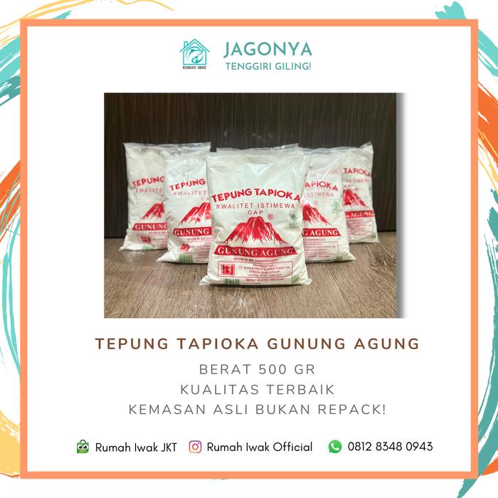 Jual Tepung Tapioka Gunung Agung 500 gram / Tepung Sagu Rose Brand Cap ...