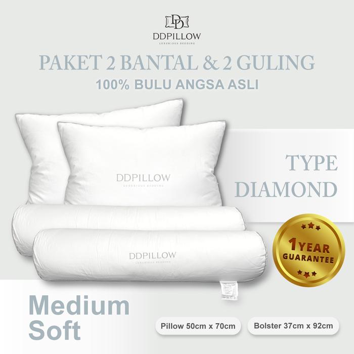 Promo DDPillow 2 Set Bantal Guling Hotel Bulu Angsa Asli Diamond 100% Down - Jakarta Barat ...