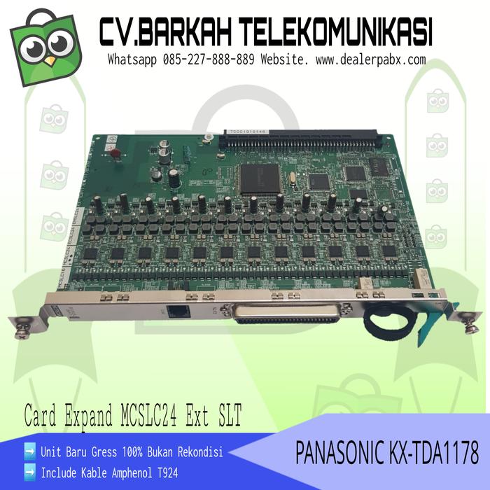 Jual KX-TDA1178 Card Pabx Panasonic KX-TDA100D 24 Port Extension - Kota ...