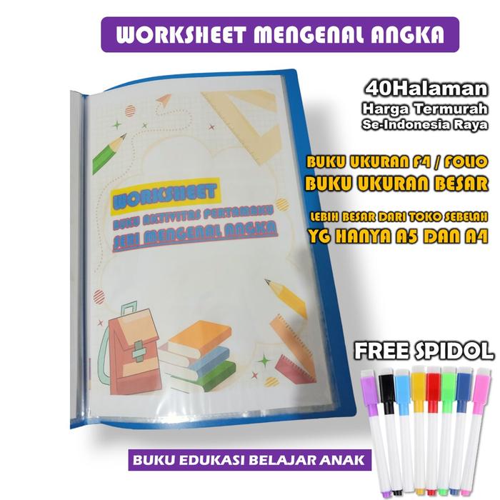 Jual WORKSHEET ANAK EDISI MENGENAL ANGKA DAN BERHITUNG BUKU AKTIVITAS ...