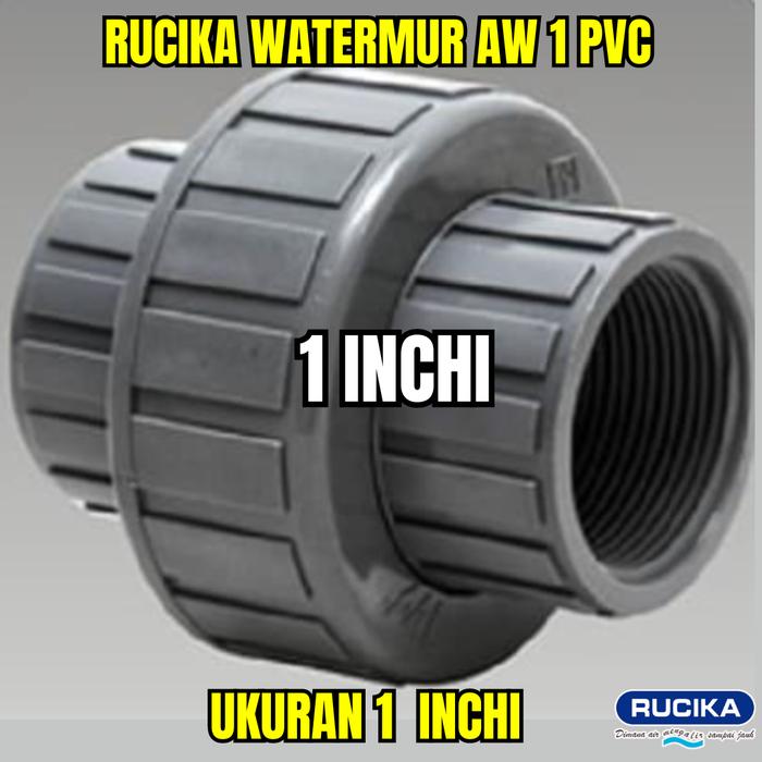 Jual Fitting Pipa Watermur Union Socket AW Ukuran 1 Inchi PVC Paralon ...
