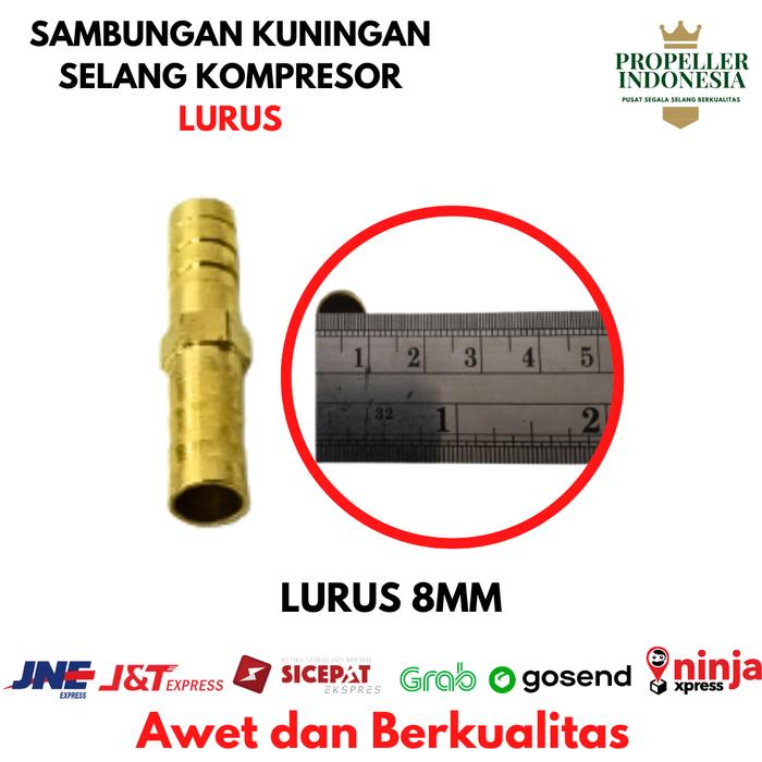 Jual Sambungan Selang Kuningan Y Kompresor 5/16Inch Neple 3 Cabang 8mm ...