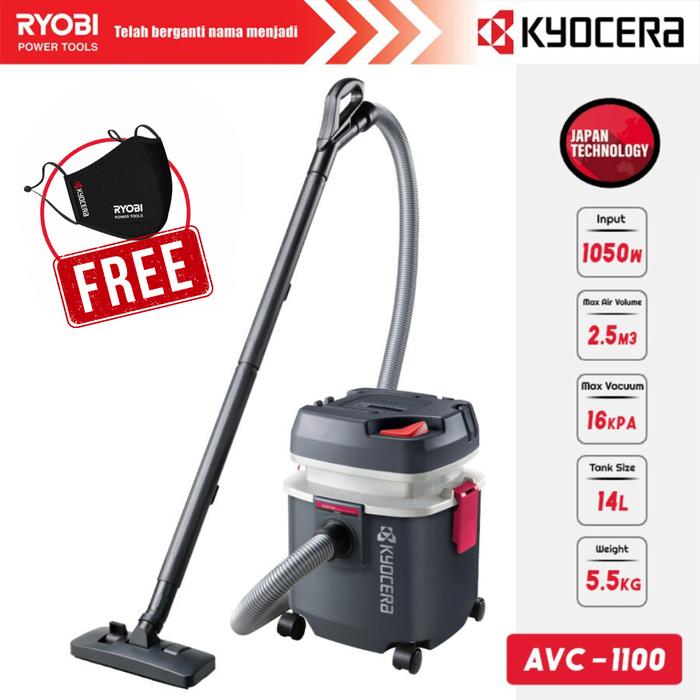 Promo Kyocera Vacuum Cleaner AVC 1100 Penyedot Debu Basah dan Kering ...
