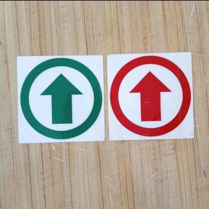 Jual STICKER SIGN ANAK PANAH ARROW CUTTING LABEL RAMBU K3 HIJAU MERAH ...
