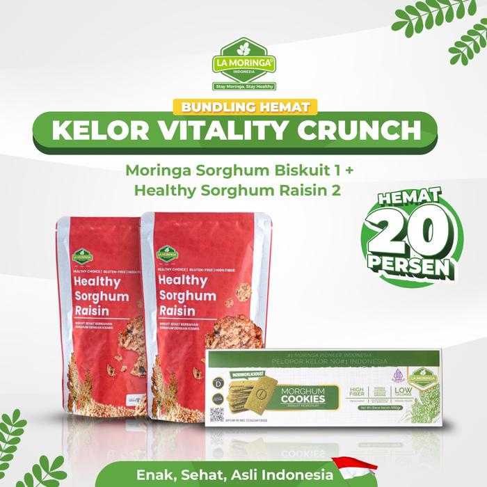 Promo Paket Bundling: Vitality Crunch | Biskuit Sehat (Healthy Sorghum ...