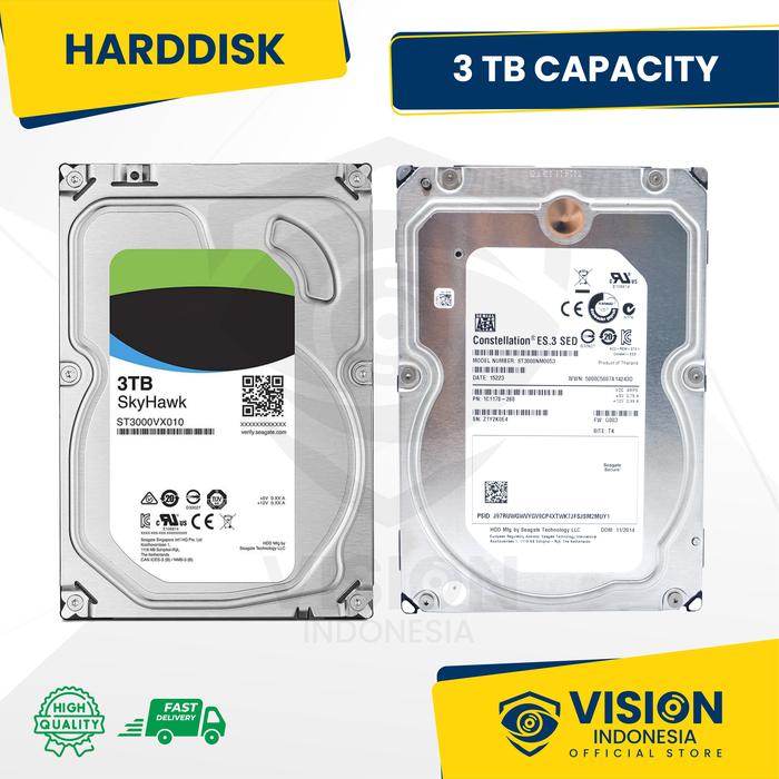 Jual HARDDISK HDD 500GB / 1TB / 2TB / 3TB Garansi 1thn Rusak Ganti Baru ...