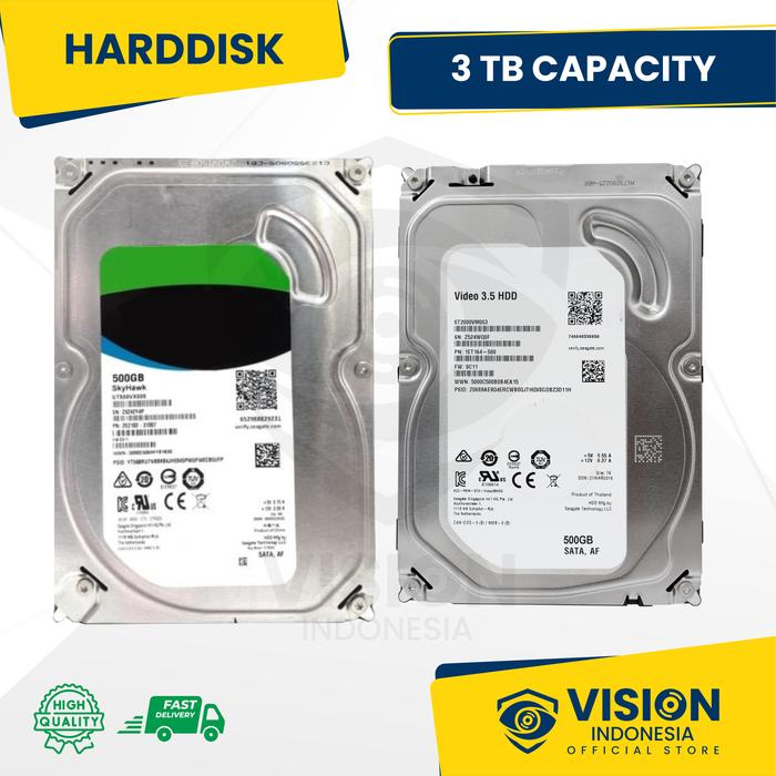 Jual HARDDISK HDD 500GB / 1TB / 2TB / 3TB Garansi 1thn Rusak Ganti Baru ...