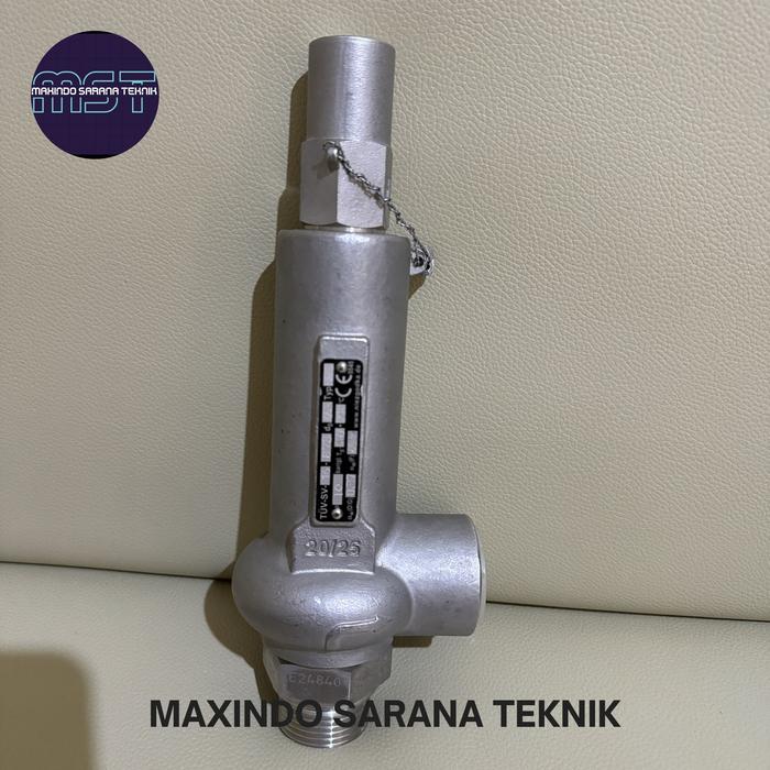 Jual Safety Valve 1" Inch Drat DN25 Stainless Steel 304 / PSV 100Bar ...