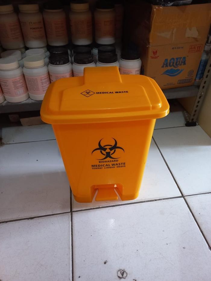 Jual Biohazart Medical Waste Dust bin Injak Pedal dan Tutup Goyang ...