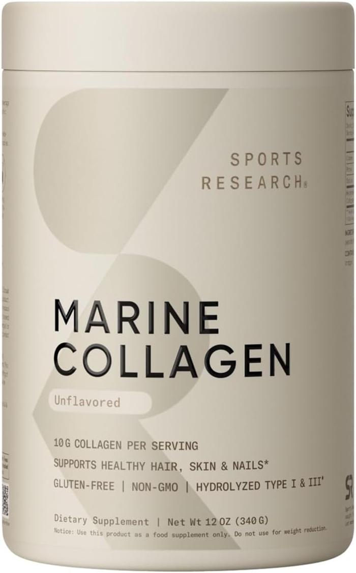 Jual Sports Research Marine Collagen Powder Tipe I & III, Kolagen Marine Bubuk, Rambut, Kulit ...