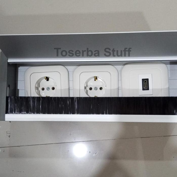 Jual WIRE BOX STOP KONTAK MEJA MEETING RAPAT KANTOR BAHAN ALUMINIUM ISI ...