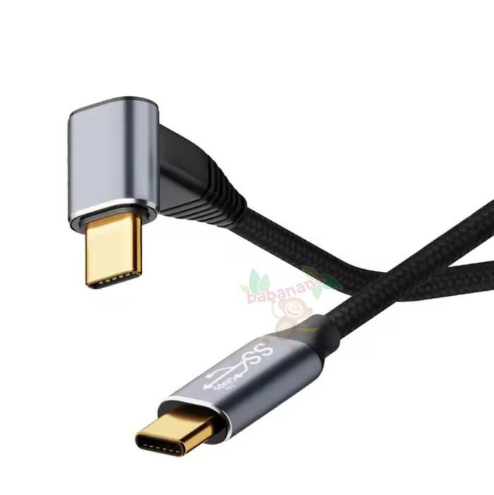 Jual 10Gbps 100Watt 4K 60hz USB 3.2 Type-C Elbow 90 Degree Siku Adapter ...