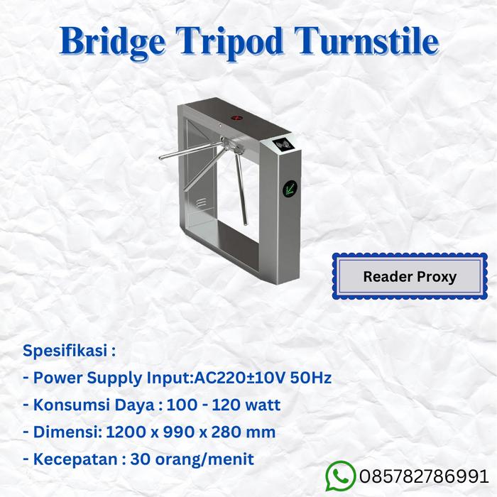 Jual Bridge Tripod Turnstile Gate Reader Proxy/Pintu Otomatis/Pintu ...