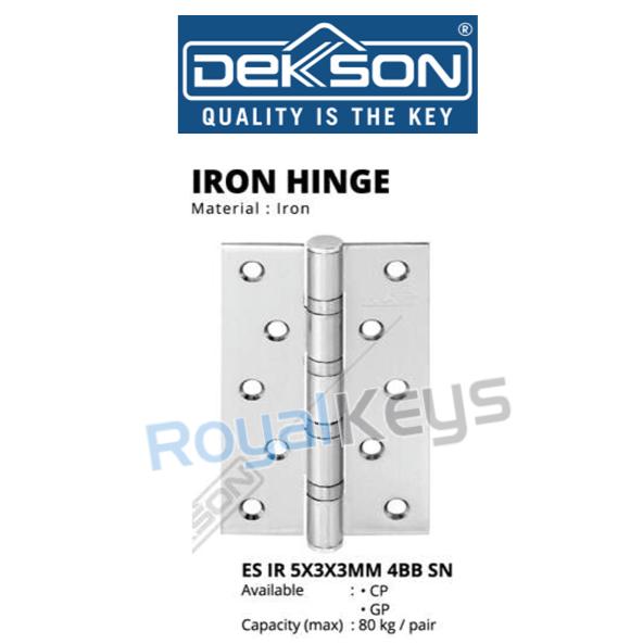 Jual Engsel Pintu Iron Hinge Dekson Dekkson ES IR 5X3X3MM 4BB SN ...