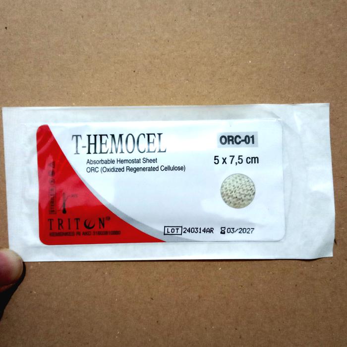 Jual t hemocel 5×7,5 cm (absorbable hemostat sheet orc) - Jakarta Timur ...