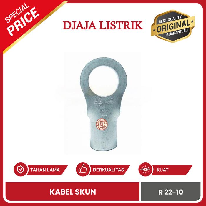Jual Kabel Skun Ring 25mm - 35mm M10 Sekun O CL R 22-10 TEMBAGA ORI ...