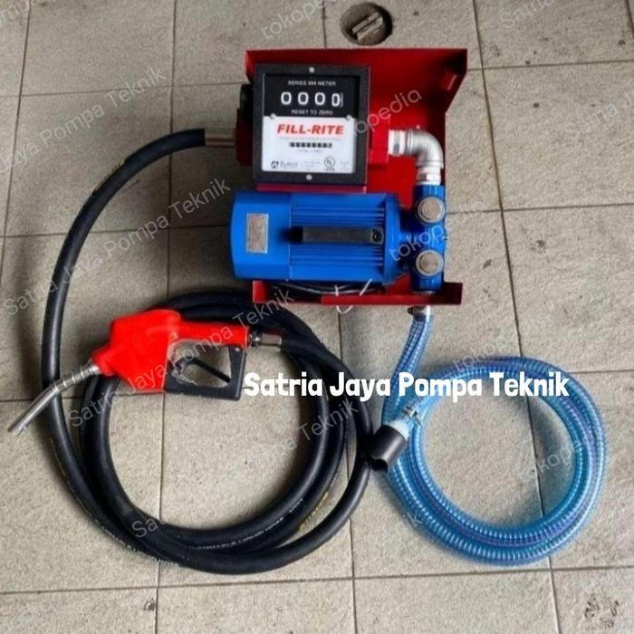 Jual Pompa Transfer BBM Flow Meter FILL RITE Explosion Proof 220V 60LPM ...