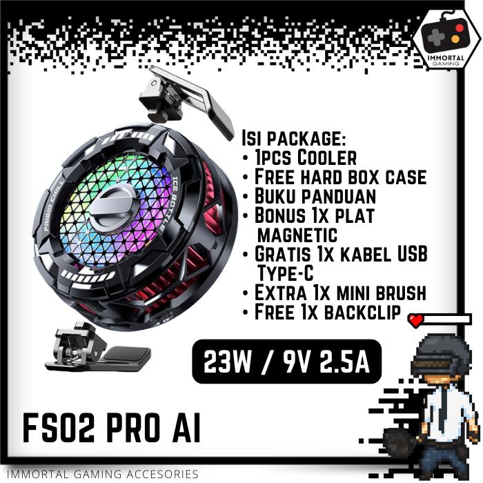 Jual [IM] FS02 Hybrid Funcooler Magnetic Clip for HP Smartphone iPad Tablet Fan Cooler Kipas ...