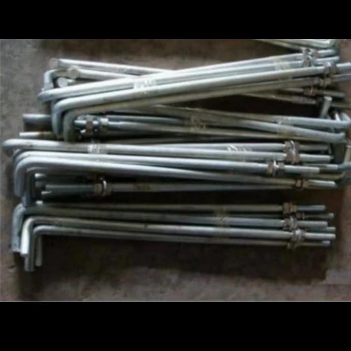 Jual Anchor Bolt L 20 mm x 30 Cm / Angkur Galvanis putih - Jakarta Pusat - Leny Jaya mandiri ...