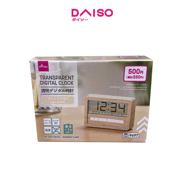 Jual Daiso Transparent digital clock -Light Brown- - Jakarta Selatan ...
